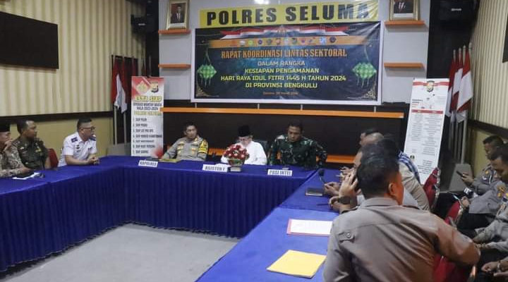 Rapat Koordinasi Lintas Sektoral Dalam Rangka kesiapan Pengamanan Hari Raya Idul Fitri 1445 H ...