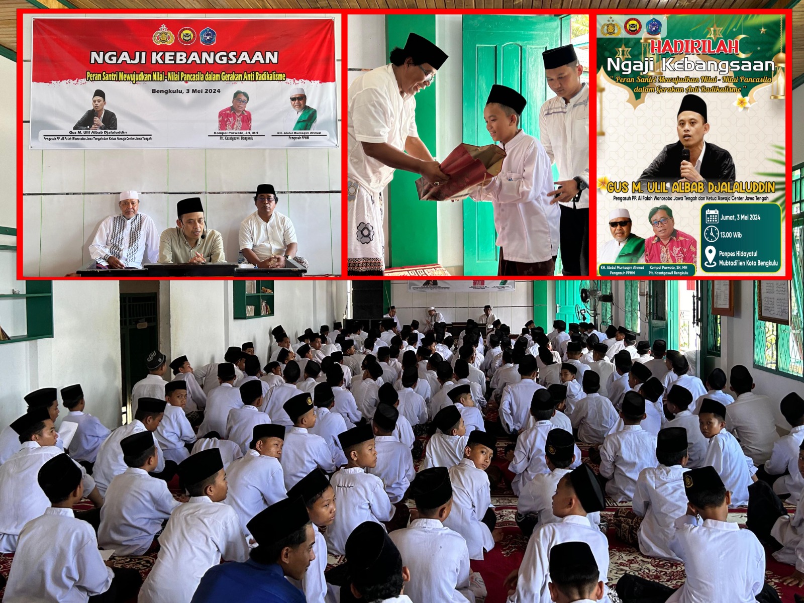 Cegah Radikalisme, Densus 88 Gelar Ngaji Kebangsaan di Pesantren Hidayatul Mubtadi'in, Hadirkan ...