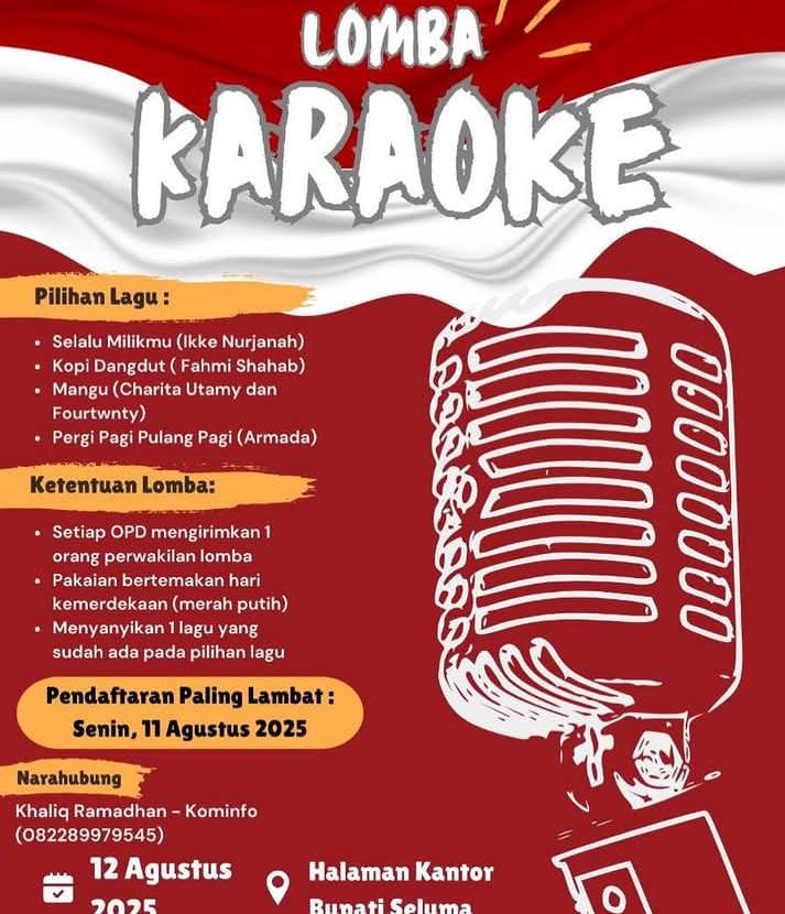 Kabupaten Seluma Gelar Lomba Karaoke Meriahkan HUT ke-80 RI - Sinarfakta.com