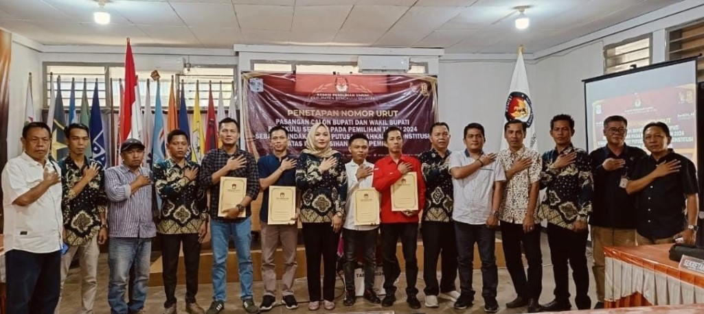 KPU Bengkulu Selatan Tetapkan Nomor Urut Paslon untuk PSU 2025 - Sinarfakta.com
